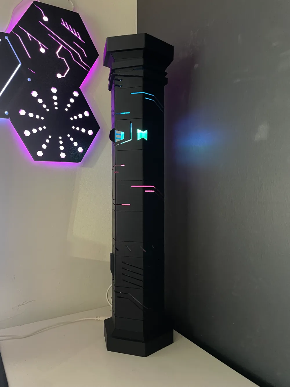 Hexa Stack Lamp by J3Dee MakerWorld: Download Free 3D Models