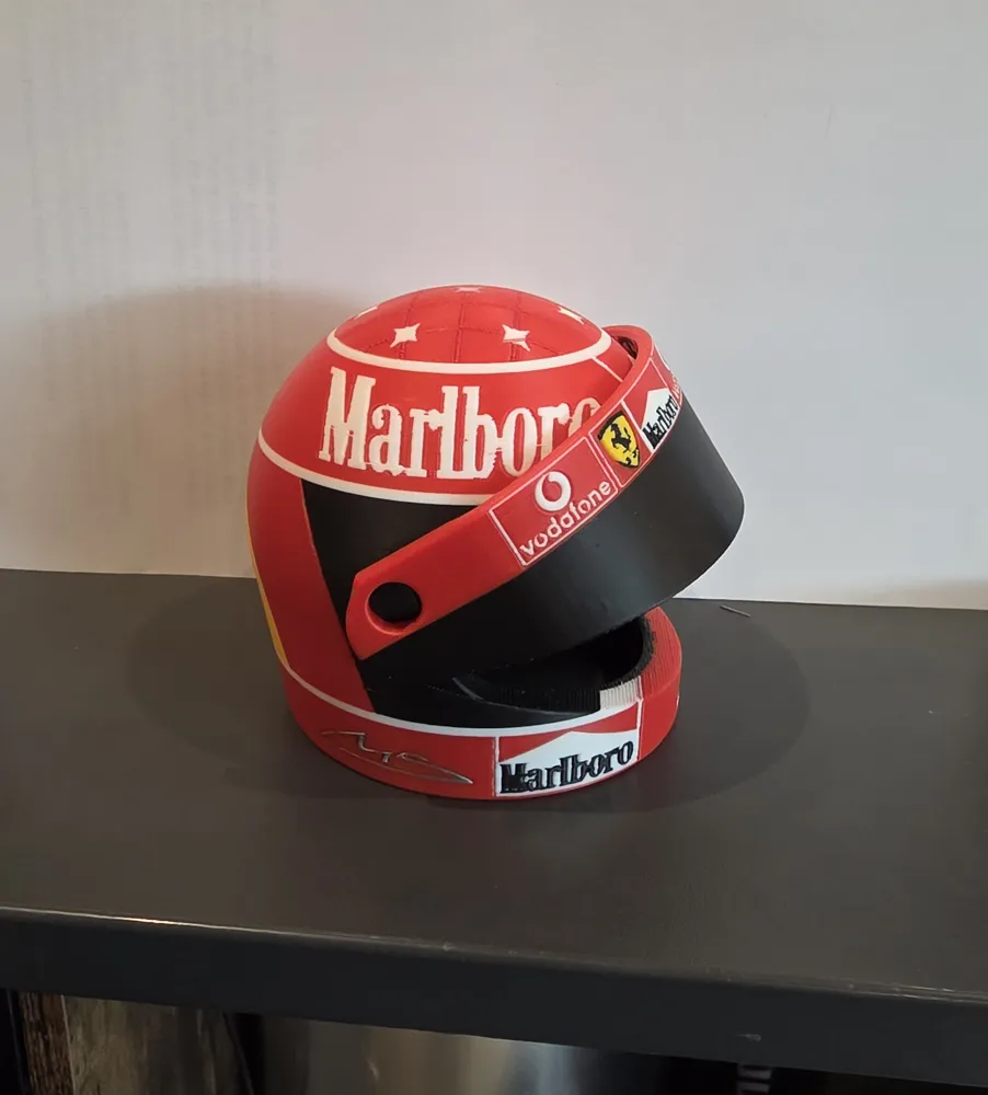 Michael Shumacher Brick Helmet - Free 3D Print Model - MakerWorld