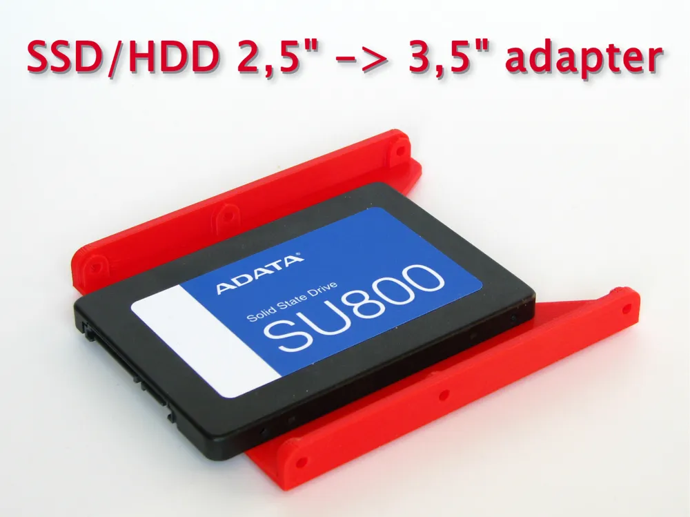 Simple SSD/HDD 2,5" to 3,5" adapter - fast print by 3D-decor.cz ...