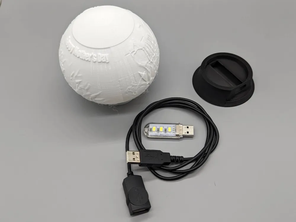 Earth Lithophane 100mm - Free 3D Print Model - MakerWorld