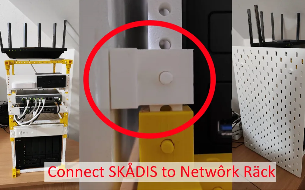 SKÅDIS with Network Rack Connector by archquillian - MakerWorld