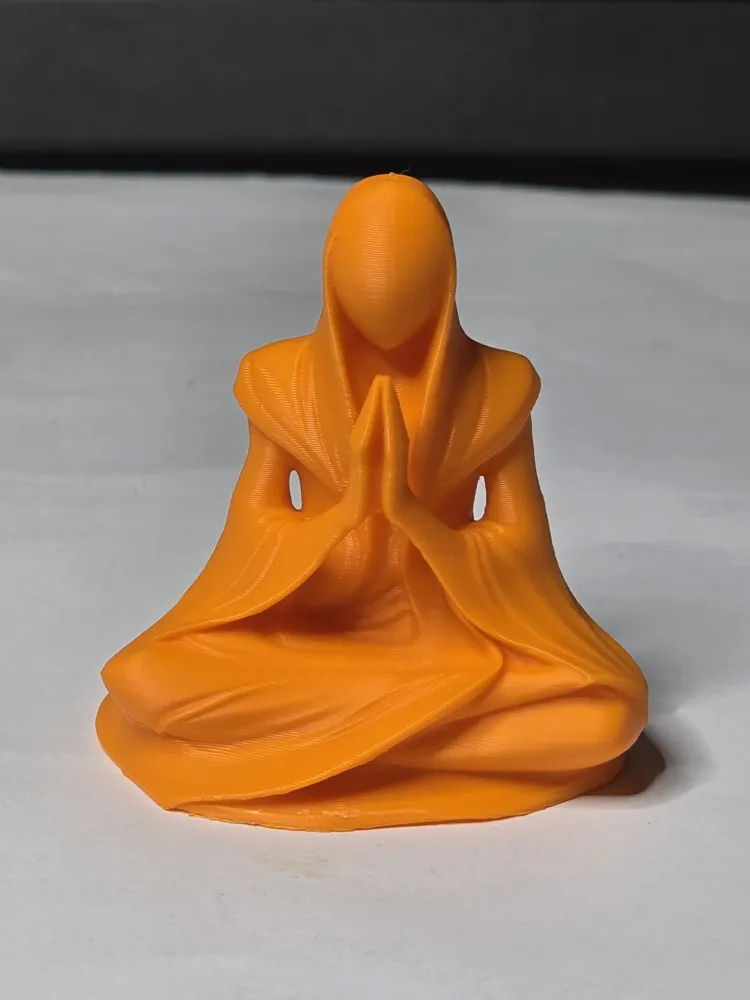 Mystical alien figure in yoga meditation - Free 3D Print Model - MakerWorld