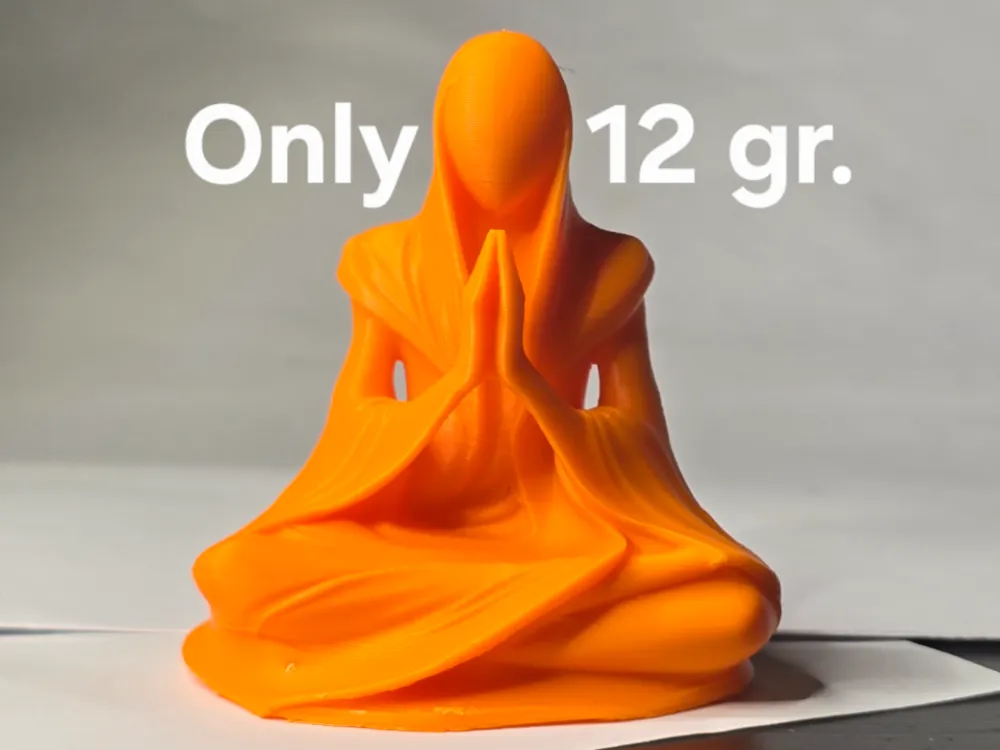 Mystical alien figure in yoga meditation - Free 3D Print Model - MakerWorld