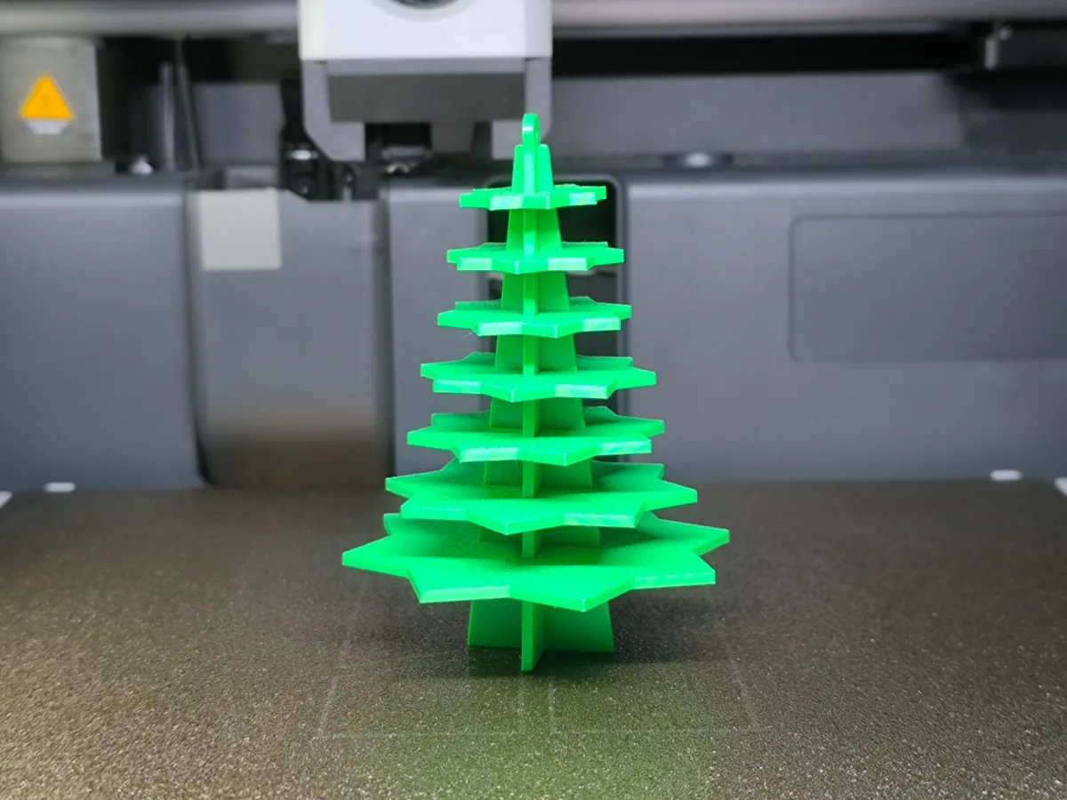 Christmas tree buildable by invader MakerWorld: Download Free 3D Models