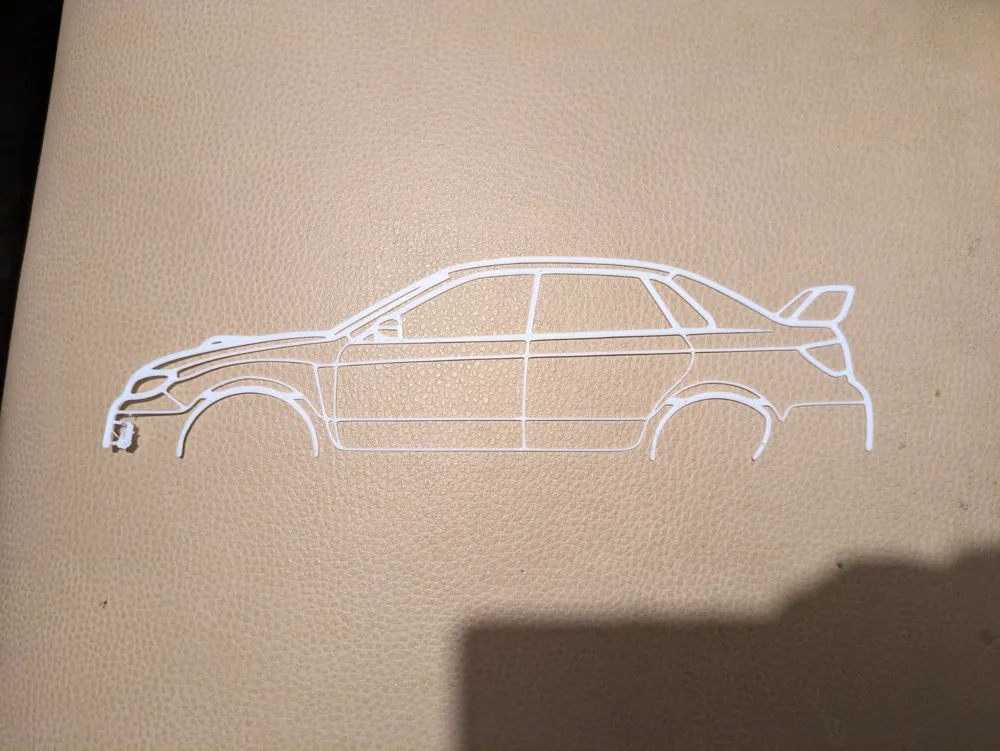 2004 Subaru WRX STI Silhouette wall art by cruse2382 - MakerWorld