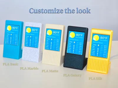 Aura, Smart Weather Forecast Display - Free 3D Print Model - MakerWorld