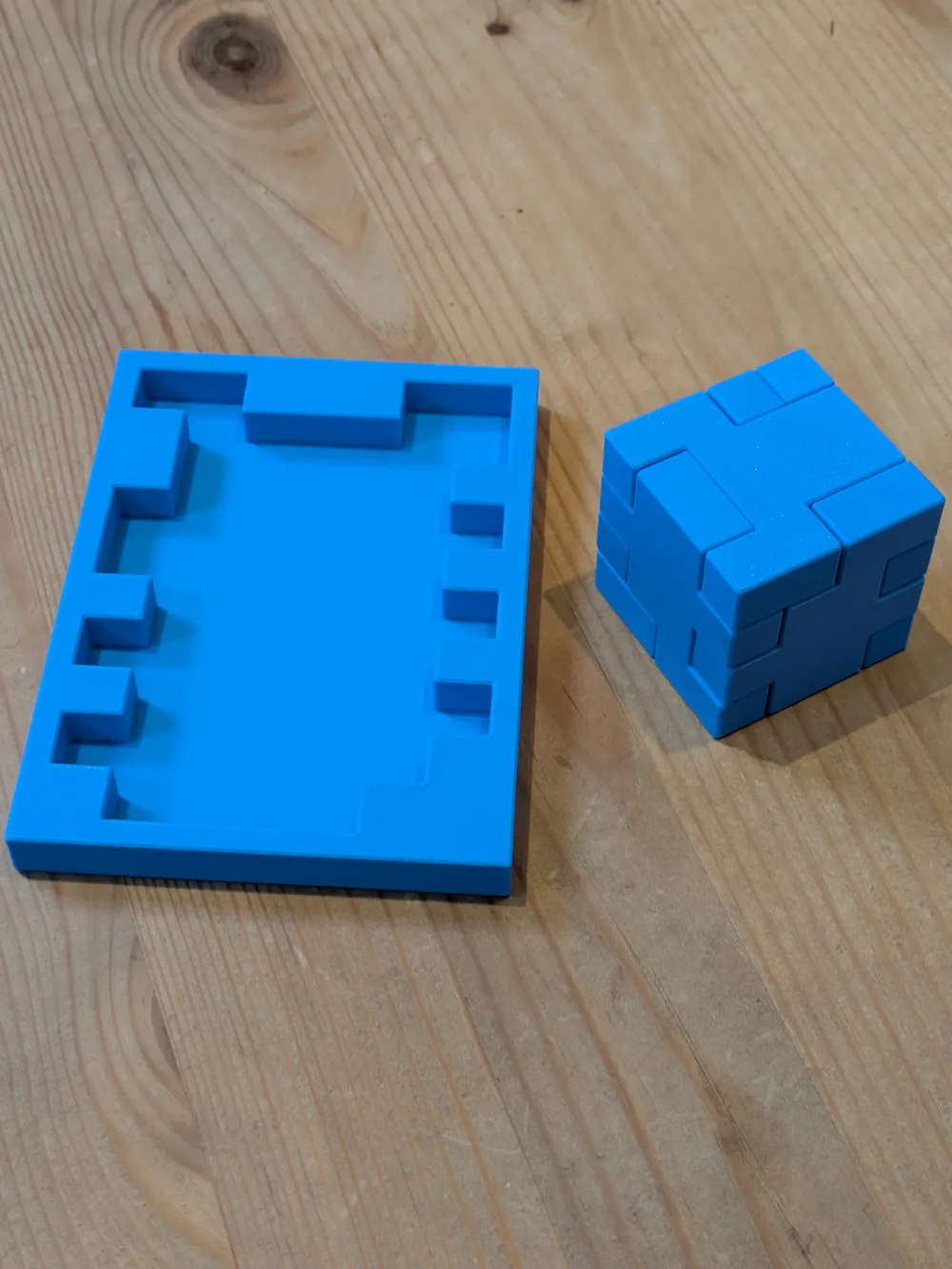 Cube flat puzzle 4 of 6 - with two ways to solve - Free 3D Print Model ...