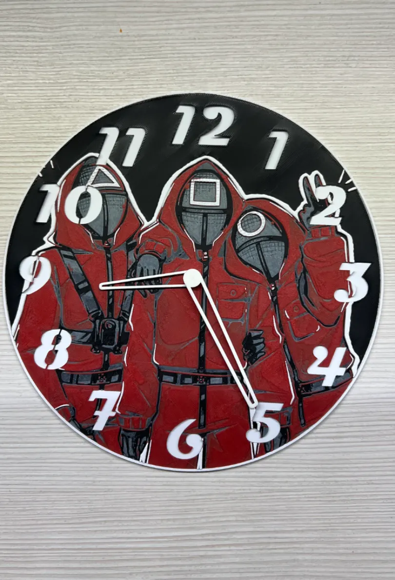 Squid Game Clock HueForge by Macik - MakerWorld