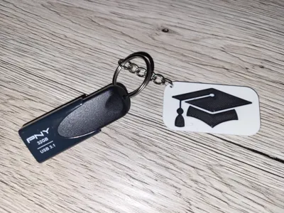 Graduation cap - keychain by Megy - MakerWorld