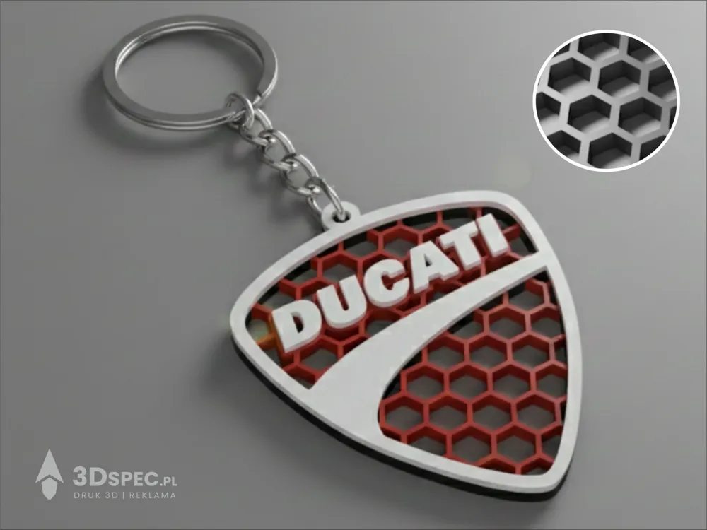 Ducati logo keychain - Free 3D Print Model - MakerWorld