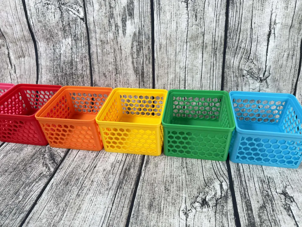 Stackable Bins 100mmx100mm - Free 3D Print Model - MakerWorld