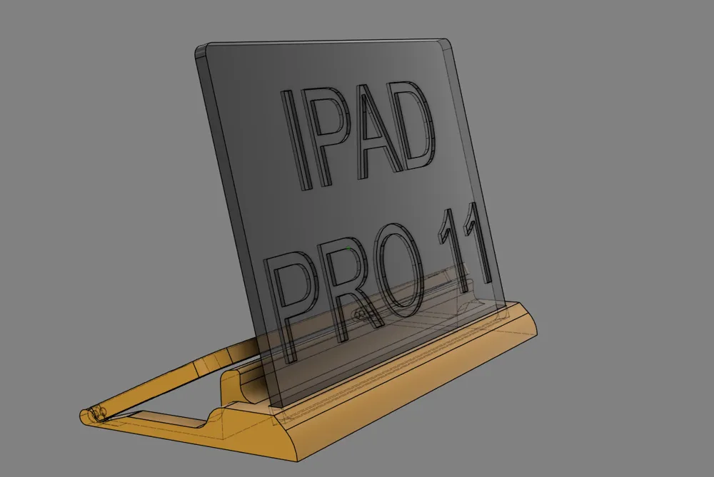 iPad 11'' Pro Dual-Mode Stand – Viewing & Drawing - Free 3D Print Model ...