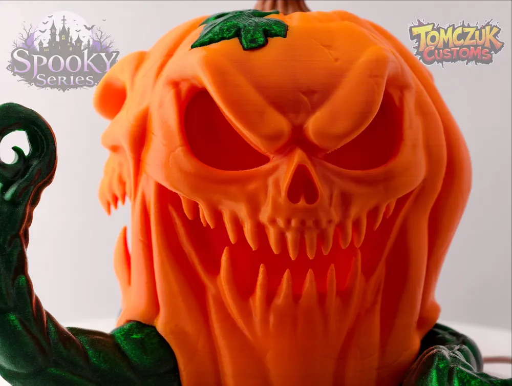 Demon Pumpkin – 3 Horror Faces for Halloween - Free 3D Print Model ...