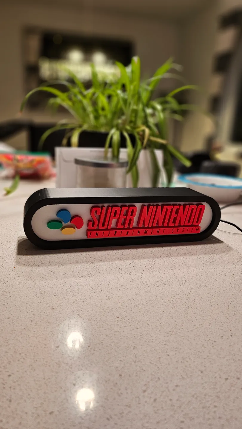 Super Nintendo Led Lightbox by Tommy Gun - MakerWorld