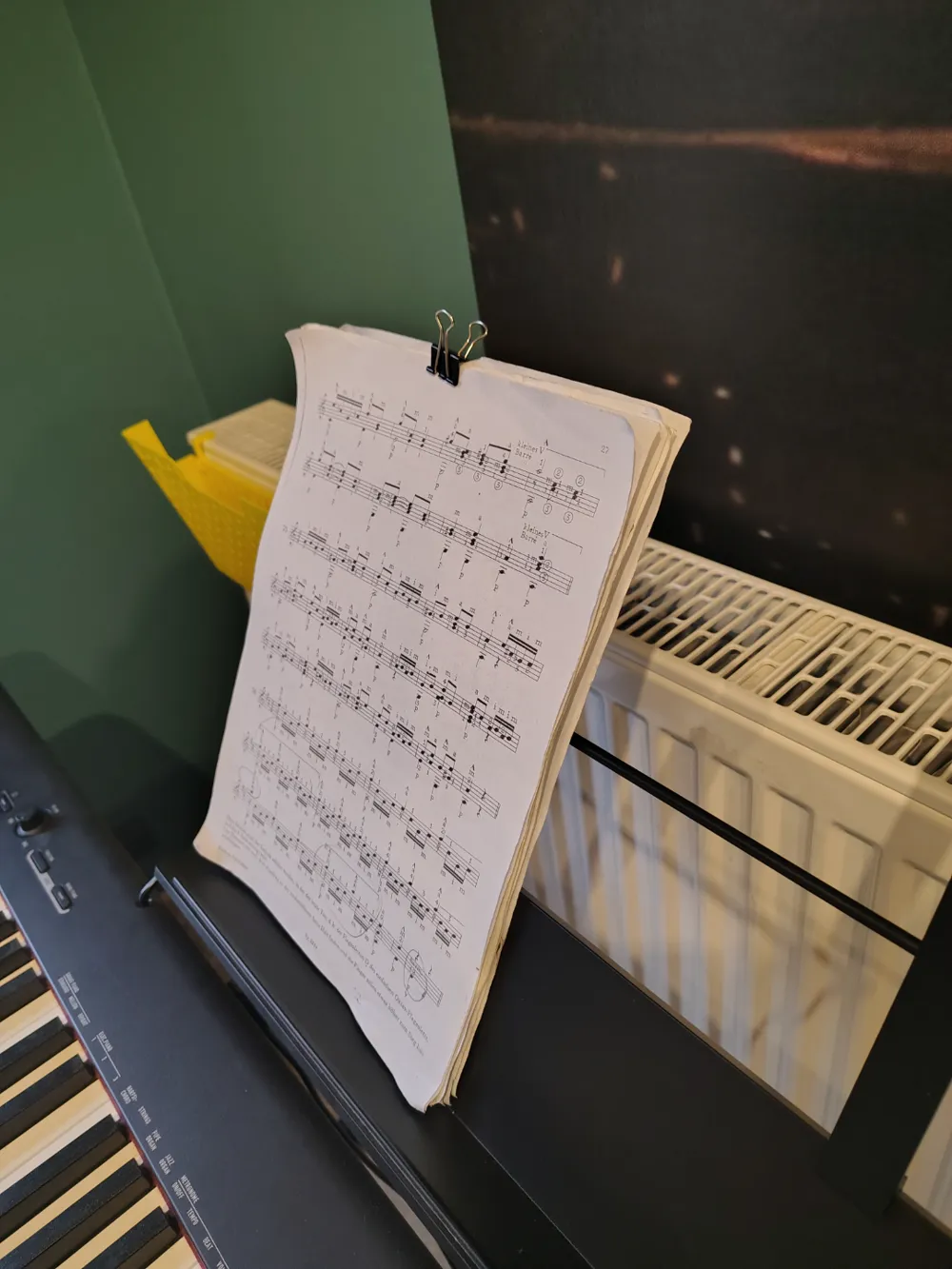 Casio CDP-S110 music stand extension-musical notes by szczudlo robi ...