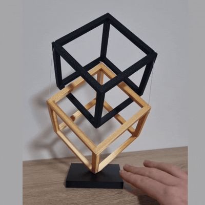 Tensegrity: The Levitating Cube by BotaniCat MakerWorld: Download Free ...