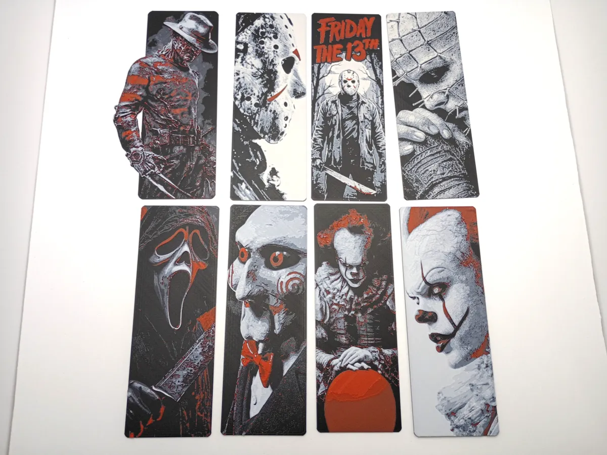 Horror Bookmark Collection - Free 3D Print Model - MakerWorld