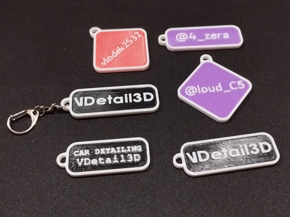 Customizable Double-Sided Keychains - Free 3D Print Model - MakerWorld
