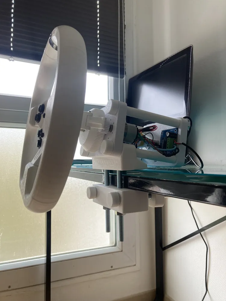 Steering Wheel Mount - DIY - Free 3D Print Model - MakerWorld