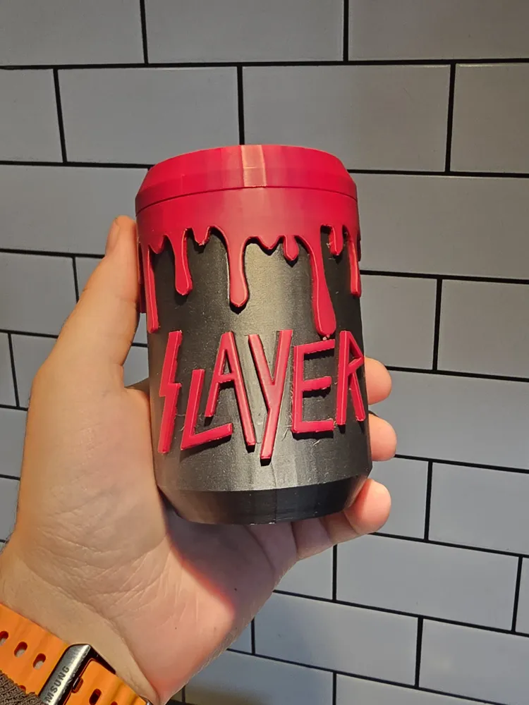 Slayer Blood Drip Can Koozie - Free 3D Print Model - MakerWorld