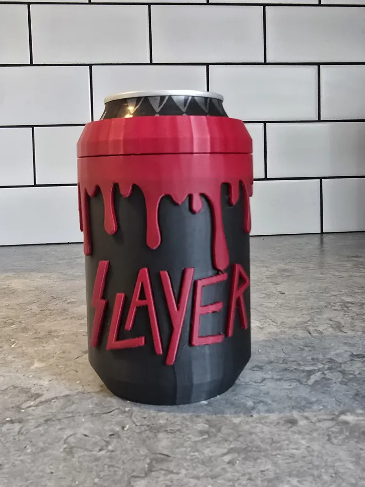 Slayer Blood Drip Can Koozie - Free 3D Print Model - MakerWorld