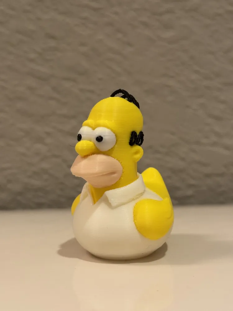 Hommer Simpson rubber duck by Runitonce MakerWorld: Download Free 3D Models