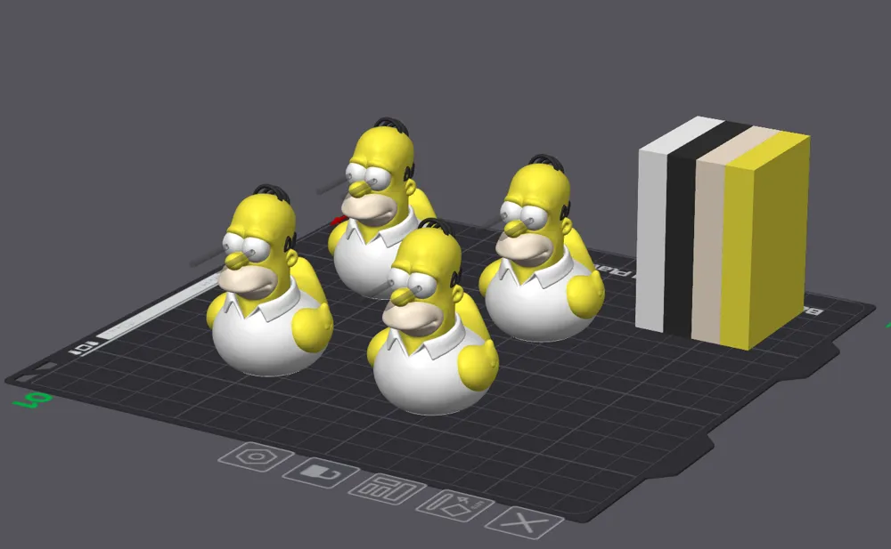 Hommer Simpson rubber duck by Runitonce MakerWorld: Download Free 3D Models