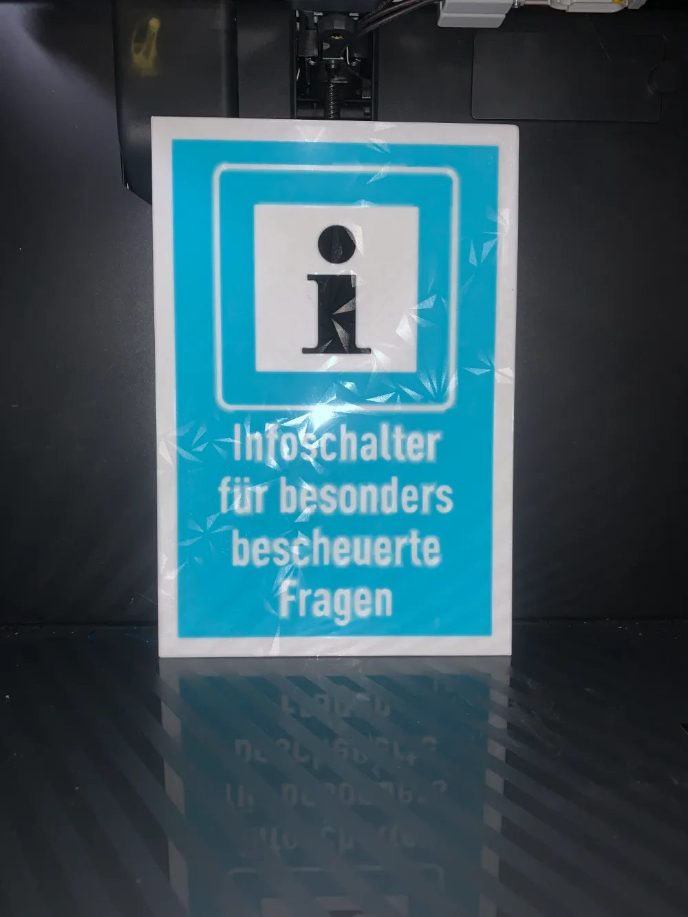 Lustiges Schild Infoschalter by gare-sb - MakerWorld
