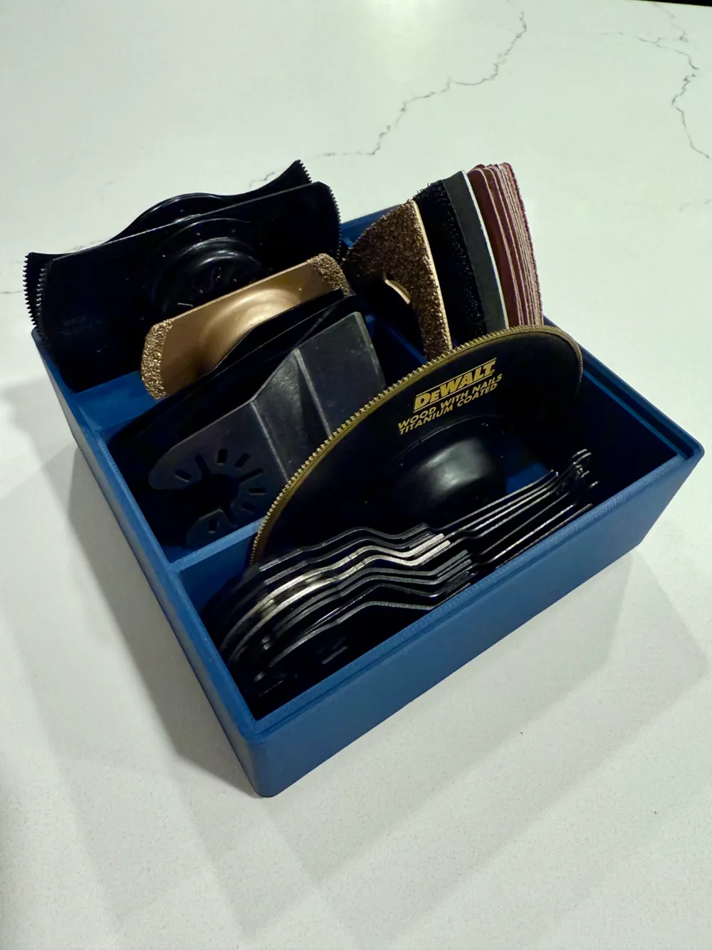 Gridfinity Oscillating Tool Attachment Organizer by Hopper_Dropper MakerWorld: Download Free 3D ...