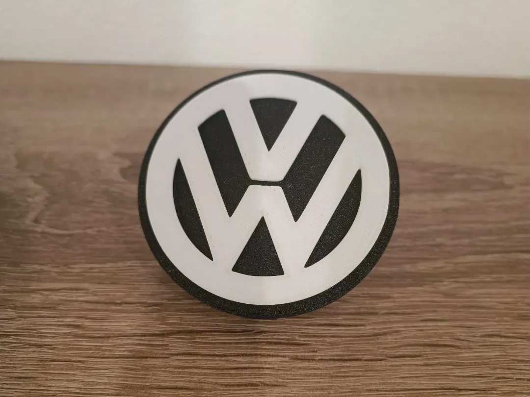 Wheel Center Cap for VW, No AMS, 68,2mm - Free 3D Print Model - MakerWorld
