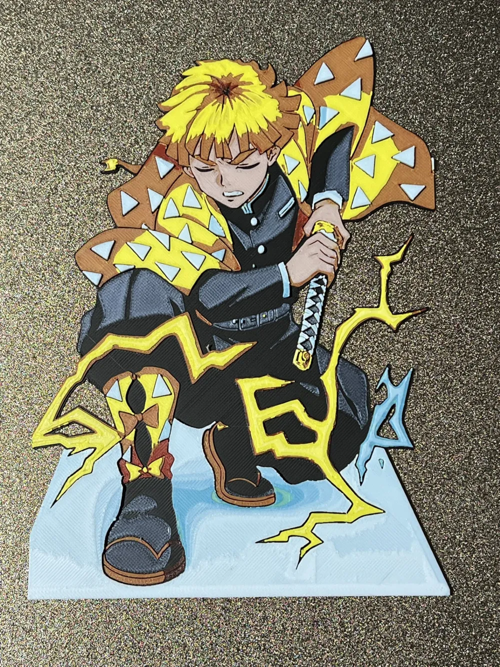 Demon Slayer Zenitsu Agatsuma Hueforge by FantasyZ MakerWorld: Download ...