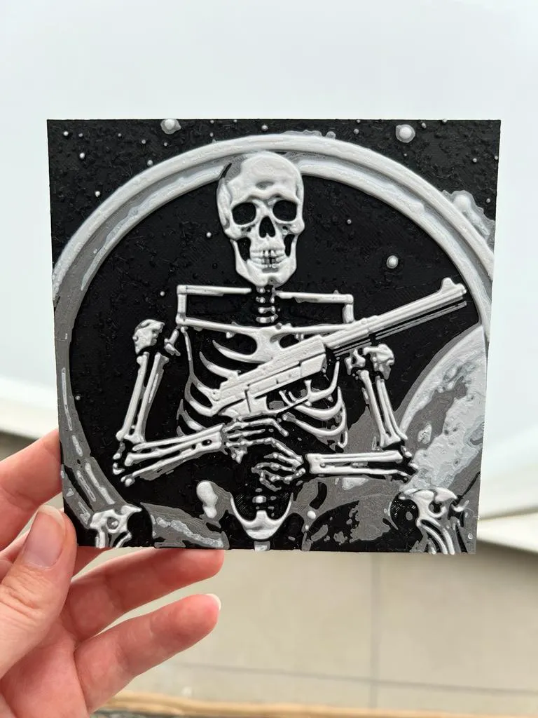 Space Skeleton - HueForge by Hanuto98 - MakerWorld