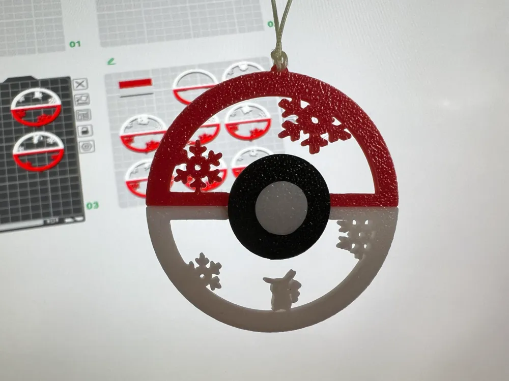 Pokemon Pokeball Christmas Ornaments by 3D-Print-World - MakerWorld
