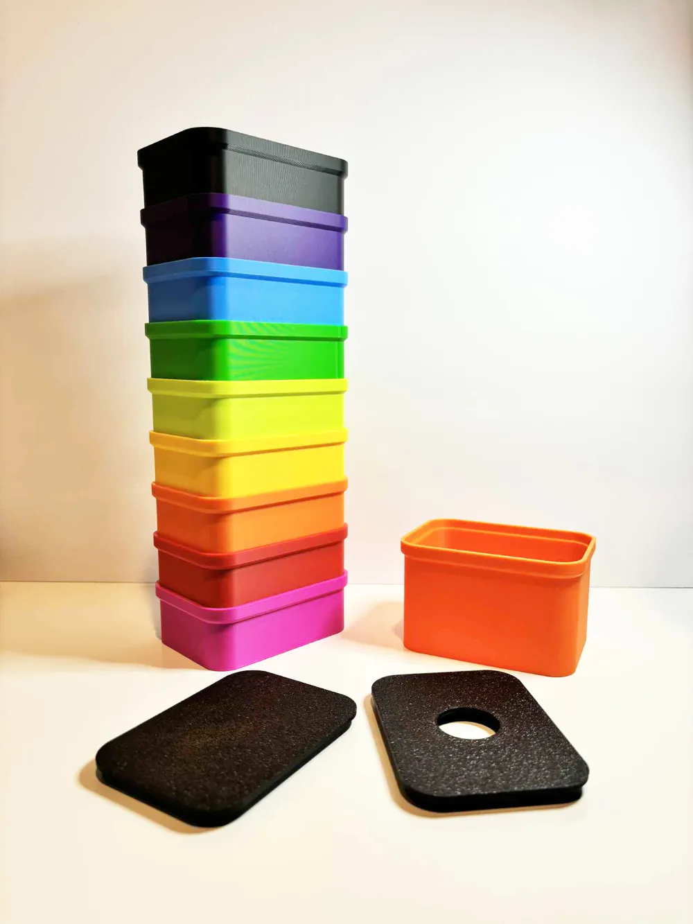 Small parts stacking boxes (No Supports) Version 2 - Free 3D Print ...