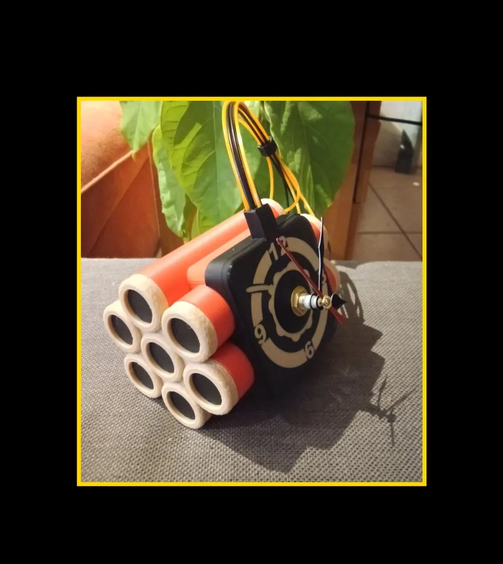 Bombo Clock analog vers. by SeventyFive MakerWorld: Download Free 3D Models