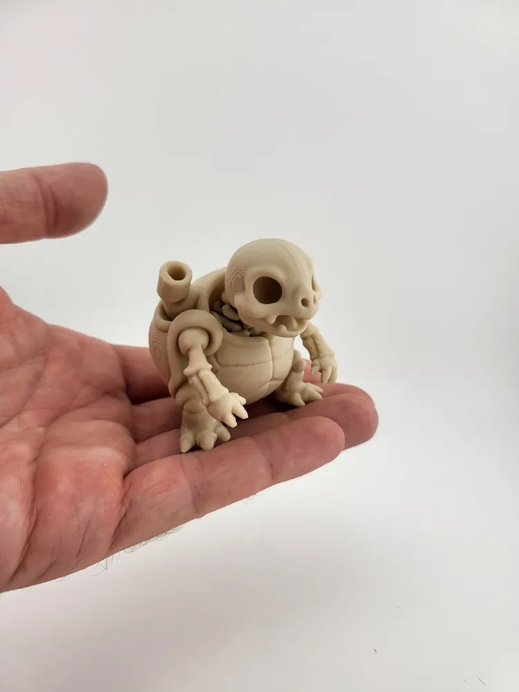 Blastoise Skeleton 3D Print Model pokemon kawaii by Mad power ...