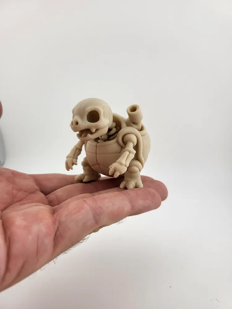 Blastoise Skeleton 3D Print Model pokemon kawaii by Mad power ...