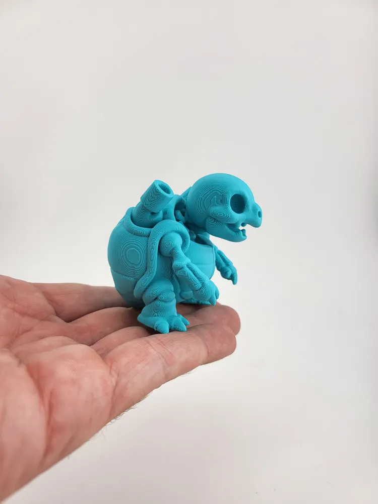 Blastoise Skeleton 3D Print Model pokemon kawaii by Mad power ...