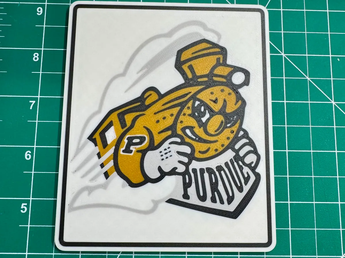 Purdue Train vintage sign by CHurc MakerWorld: Download Free 3D Models
