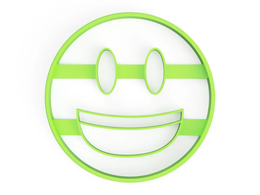 Emoji Smiley Face Cookie Cutter by mr. cookie cutter - MakerWorld