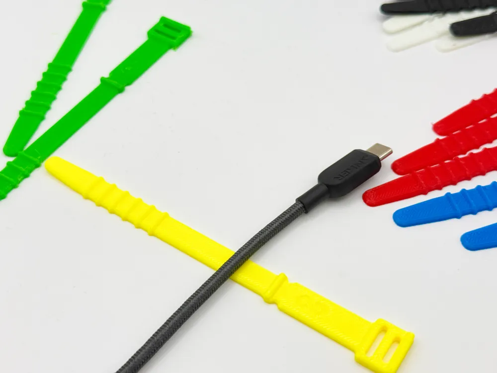 TPU Double Lock Cable Tie - 3 Sizes - Free 3D Print Model - MakerWorld