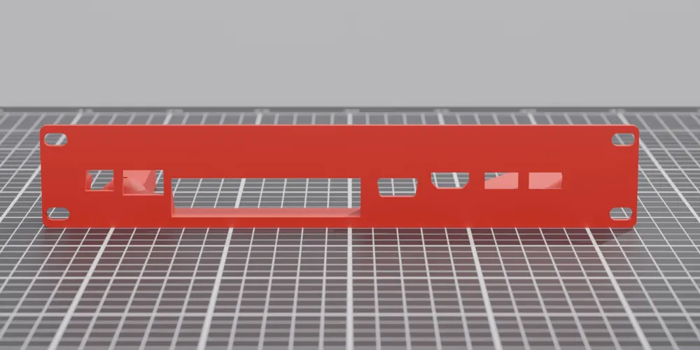 10” Rack - 1U - Laptop Mount - Free 3D Print Model - MakerWorld