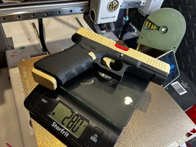 Standard props pistol, slide & barrel upgradeable by iczfirz MakerWorld ...