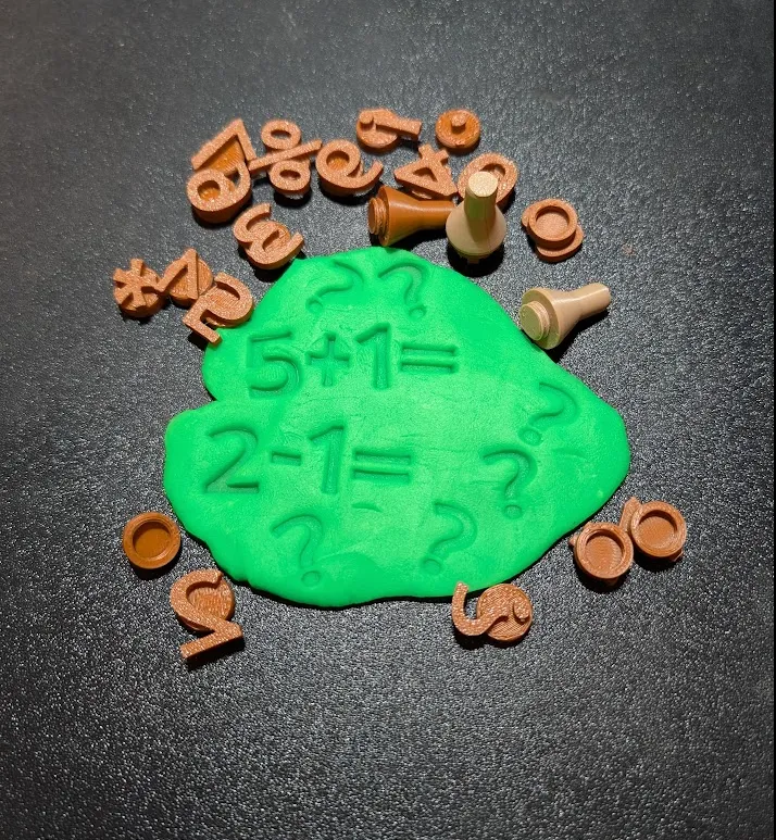 Play-Doh number symbol stamps (fast print) - Free 3D Print Model ...