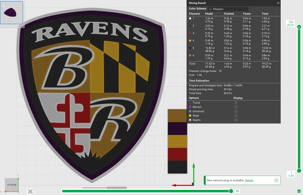 Ravens Shield with Optional Handle (6 Color AMS) by PedroIsAwesome ...