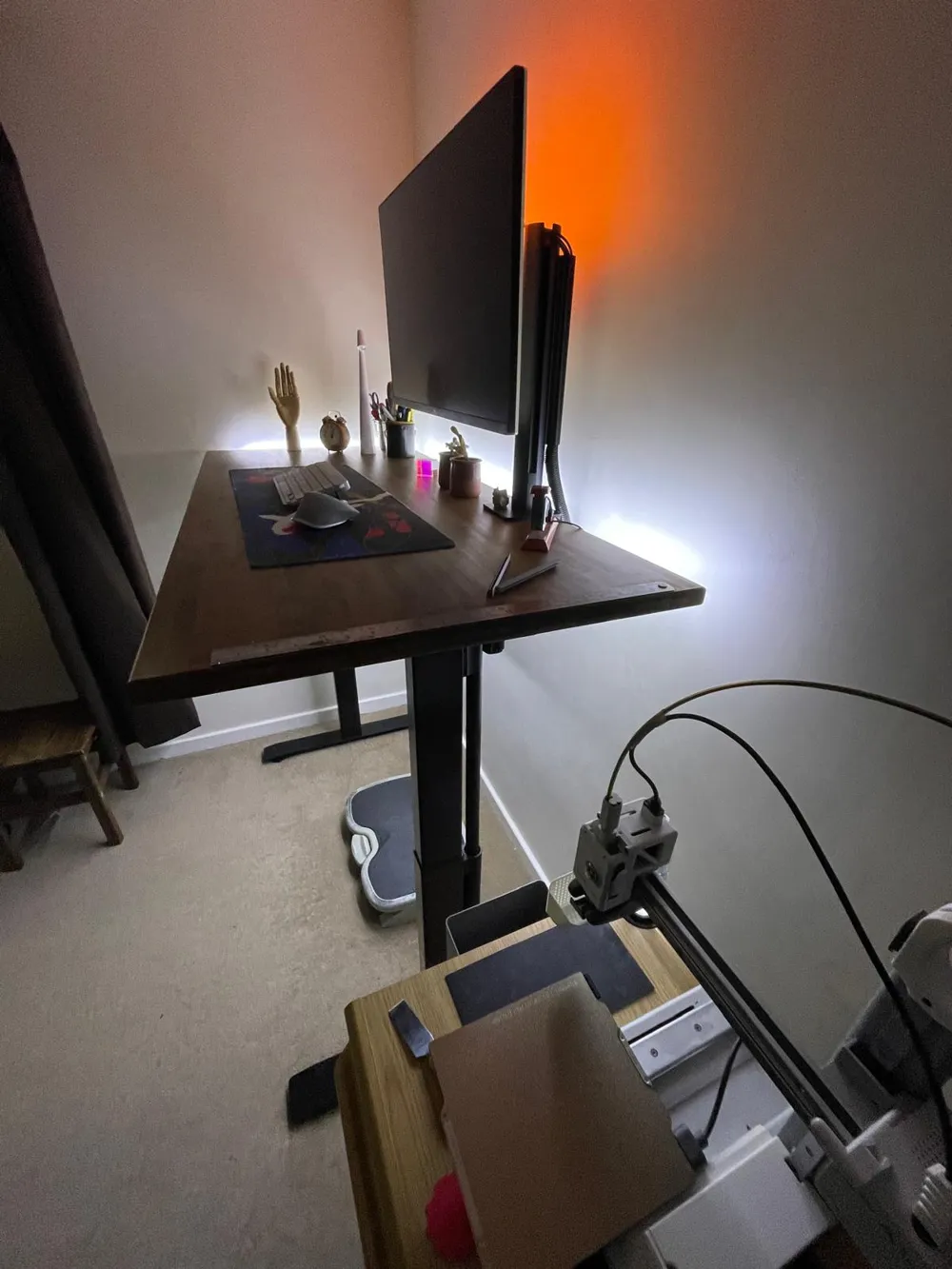 Standing Desk Telescopic cable management tubes - Free 3D Print Model ...