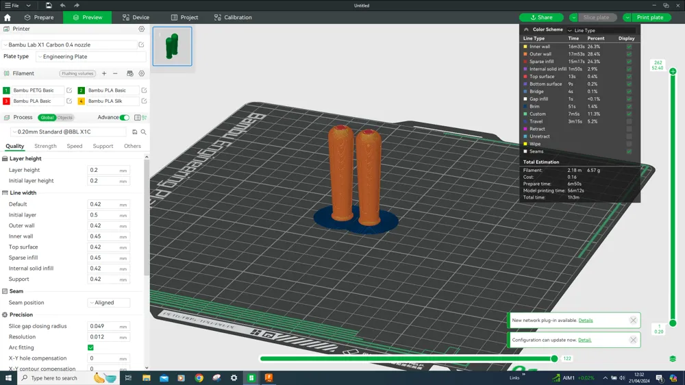 Bambu Lab X1 Carbon Hot End H2 Allen Key by kevr102 - MakerWorld