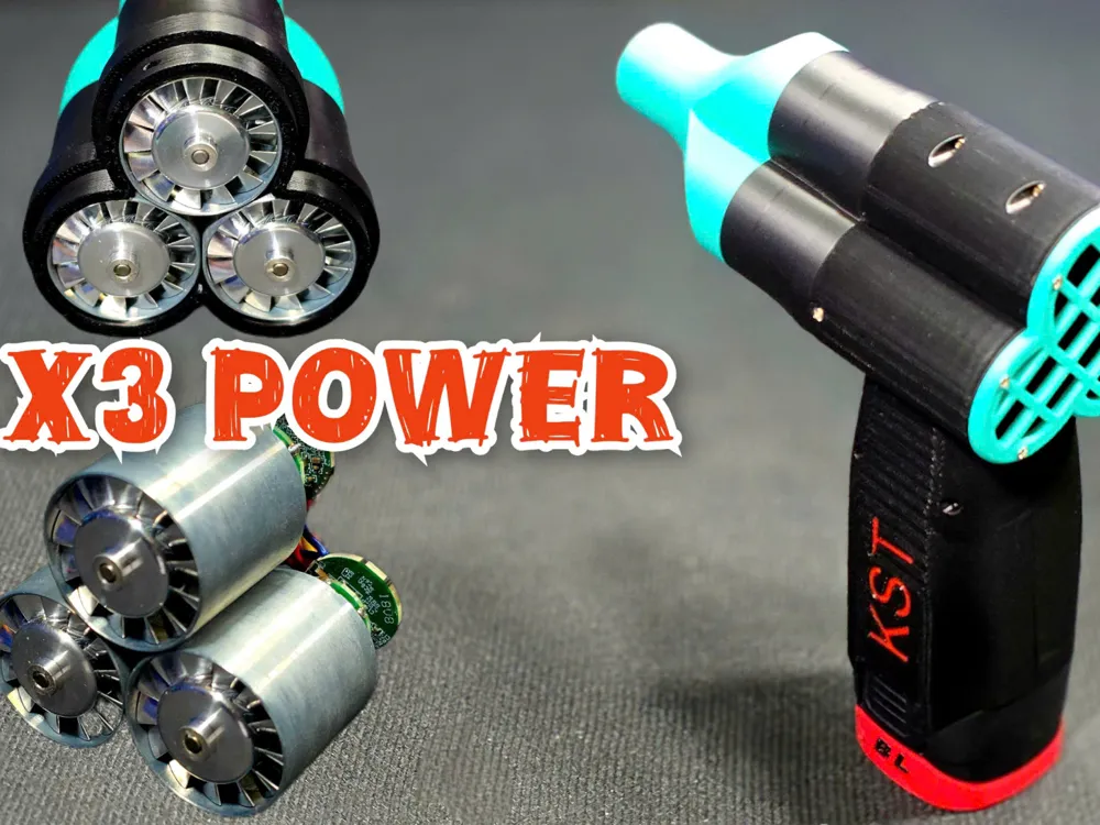 DIY V3 Air Blower - Powerful X3 - Free 3D Print Model - MakerWorld