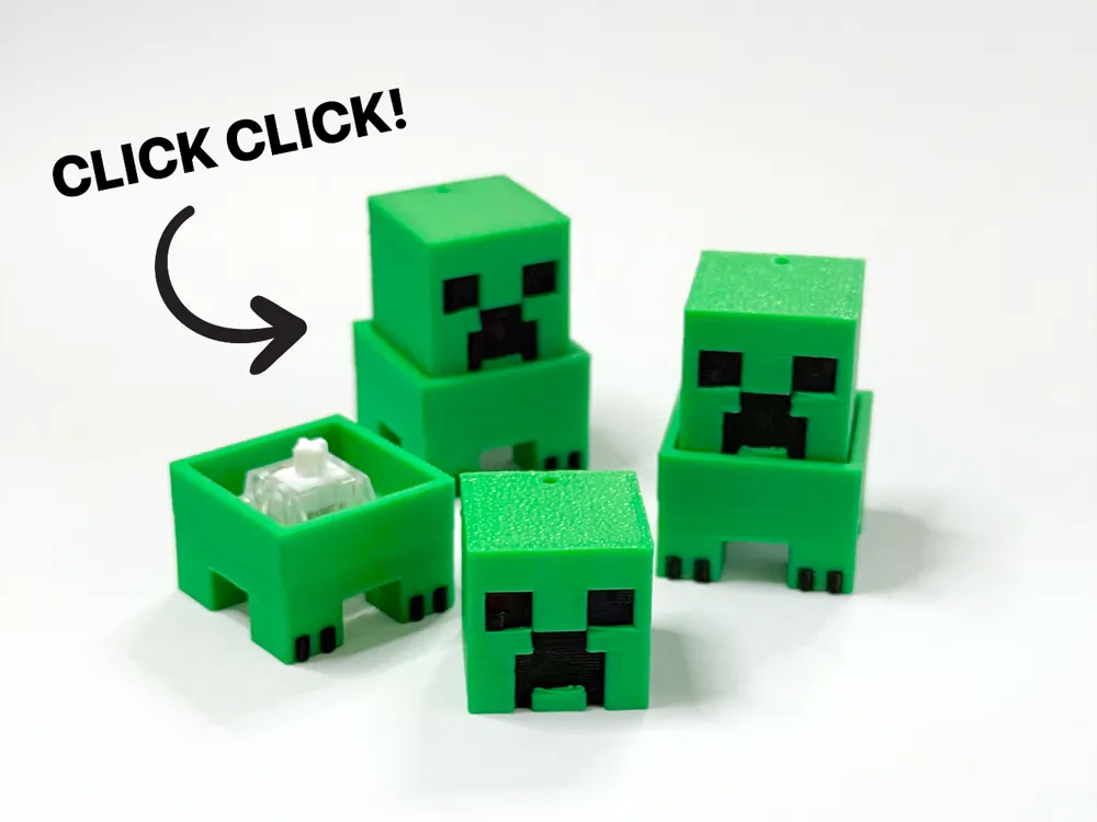 Minecraft Creeper Clicker - Free 3D Print Model - MakerWorld
