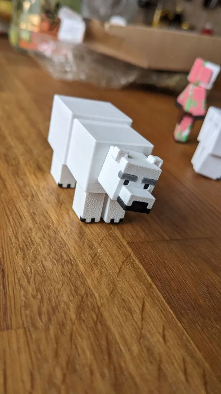 Minecraft Polar Bear Articulated by kirimba MakerWorld: Download Free ...